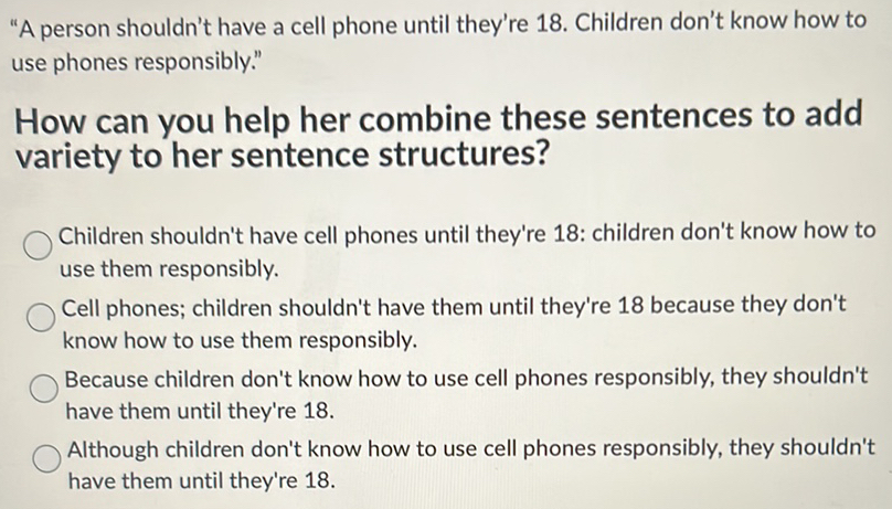 "A Person Shouldn't Cell Phone 18 Children Don't Know Use Phones ...