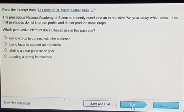 Read the Excerpt from "Lessons of Dr. Martin Luther King.Jr" The ...