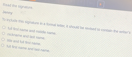 Read the Signature. Jenny To Include This Signature in Formal Letter ...