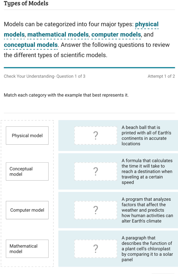 Types of Models Models Can Be Categorized into Four Major Types ...