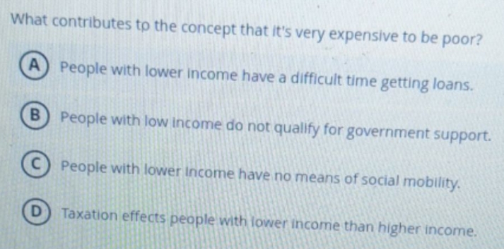 What Contributes to the Concept That It's Very Expensive to Be Poor ...