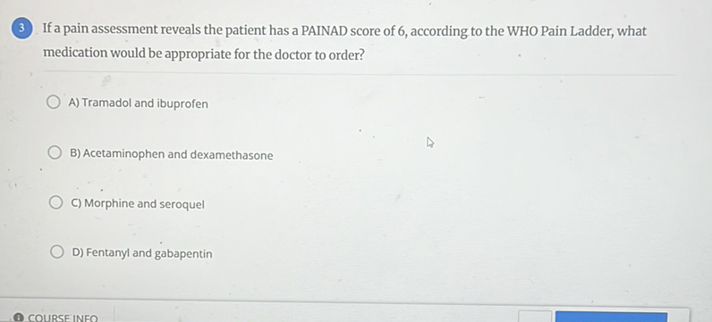 If'a Pain Assessment Reveals the Patient Has a PAINAD Score of 6 ...