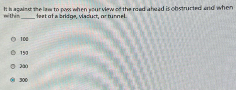 It Is Against the Law to Pass When Your View of the Road Ahead Is ...