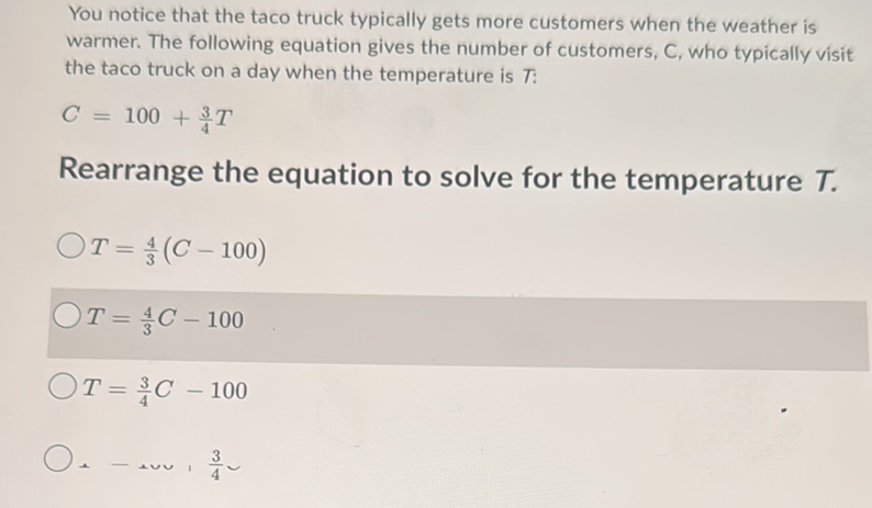 You Notice That the Taco Truck Typically Gets Customers When the ...