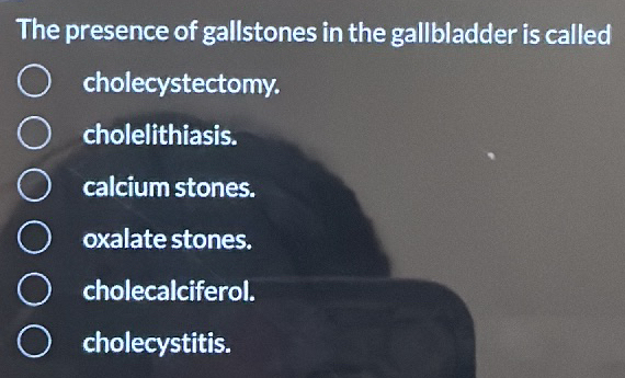 The Presence of Gallstones in the Gallbladder Is Called Cholecystectomy ...