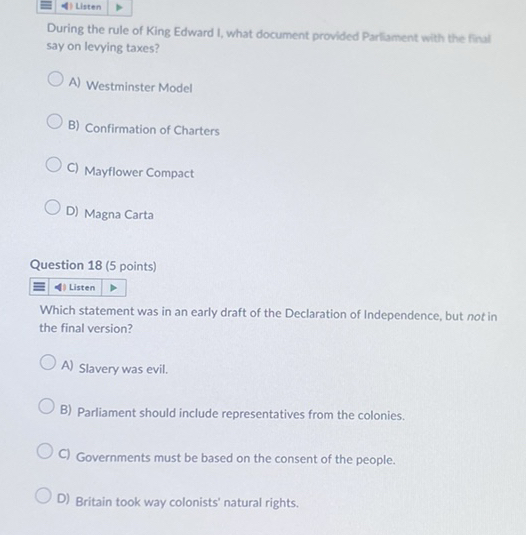 Rule King Edward I, What Document Provided Parlament with Final Say ...