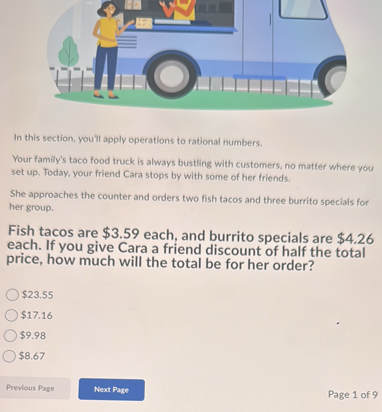 Section, You'll Apply Operations Rational Numbers. Your Family's Taco ...