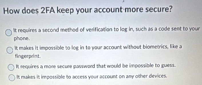 How Does 2FA Keep Your Account More Secure? It Requires a Second Method ...