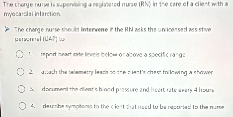 Charge Nurse Supervising Registered Nurse (RN) Care Client with ...
