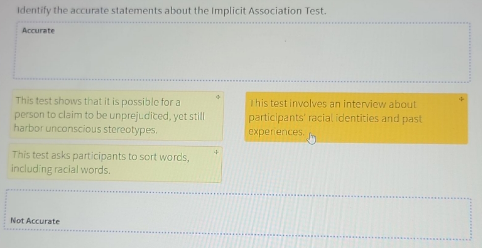 Identify the Accurate Statements the Implicit Association Test. Square ...