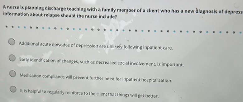 A Nurse Is Planning Discharge Teaching with a Family Member of a Client ...