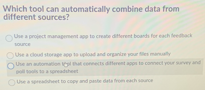 Tool Automatically Combine Data Different Sources? Use Project ...