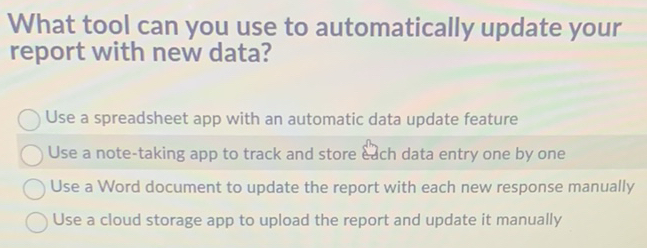 Tool You Use Automatically Update Your Report with New Data? Use ...