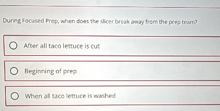 During Focused Prep , When Does the Slicer Break Away from the Prep ...