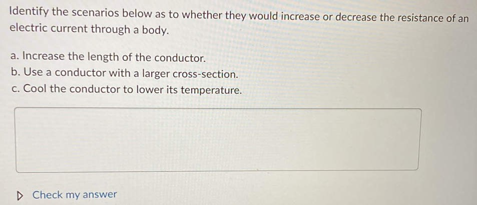Identify the Scenarios to Whether They Would Increase Decrease the ...