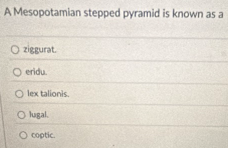 A Mesopotamian Stepped Pyramid Is Known as a Ziggurat. Eridu. Lex ...