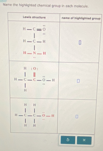Name the Highlighted Chemical Group in Each Molecule. Lewis Structure ...