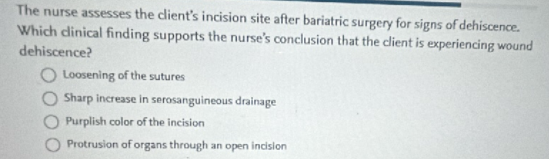 The Nurse Assesses the Client's Incision Site Bariatric Surgery for ...