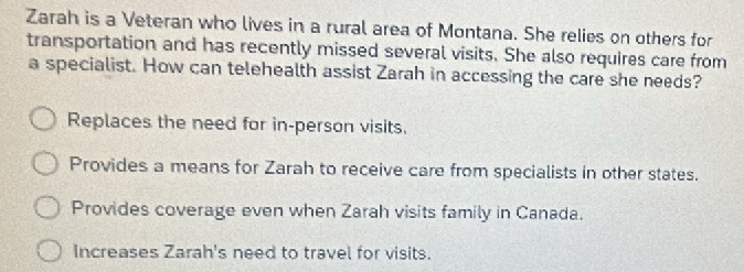 Zarah Veteran Who Lives Rural Area Montana She Relies Others ...
