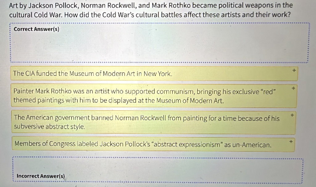 Art Jackson Pollock,Norman Rockwell, Mark Rothko Political Weapons in ...