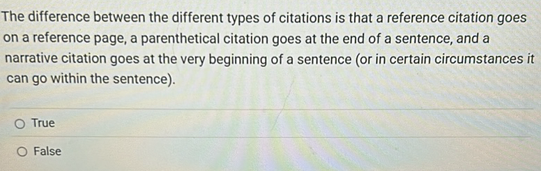 The Difference Between the Different Types of Citations Is That a ...