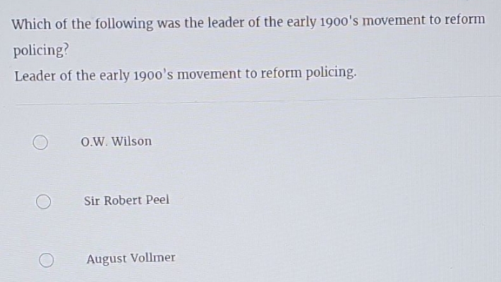 Which of the Following Was the Leader of the Early 1900's Movement to ...