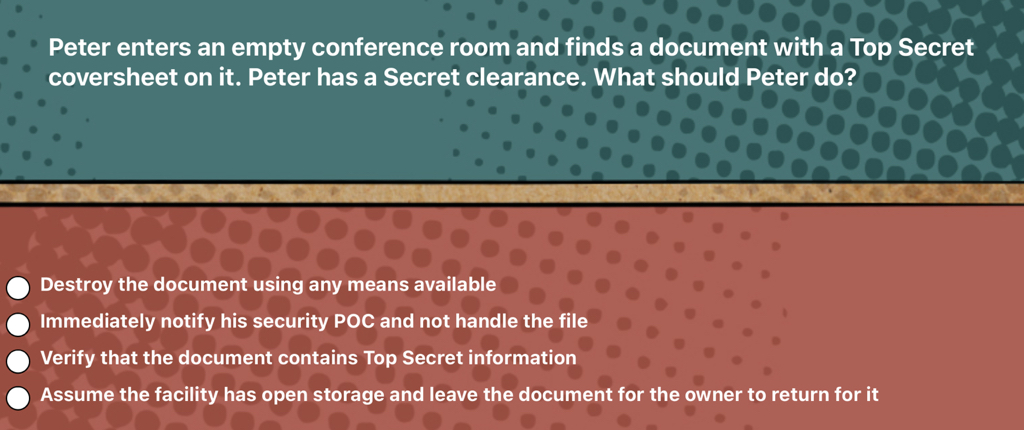 Peter Enters an Empty Conference Room and Finds a Document with a Top ...