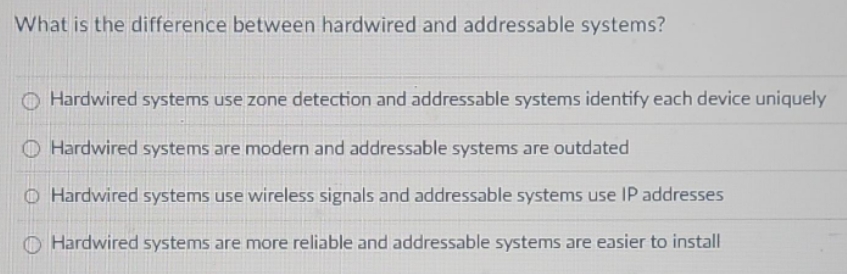 What the Difference Hardwired Addressable Systems? Hardwired Systems ...