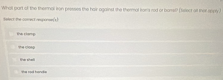 What Part of the Thermal Iron Presses the Hair Against the Thermal Iron ...