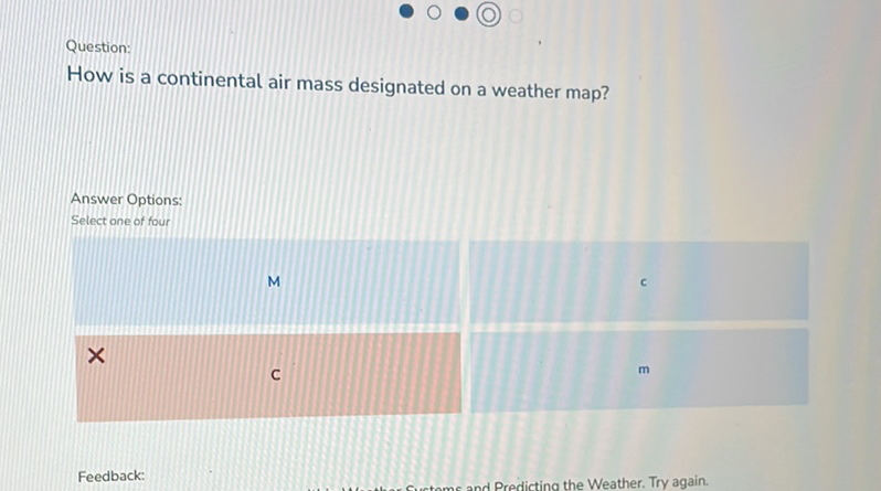 Question: How Is a Continental Air Mass Designated on a Weather Map ...