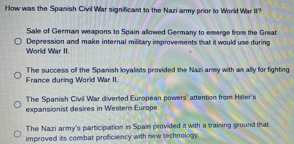 Was the Spanish Civil War Significant to the Nazi Army Prior to World ...
