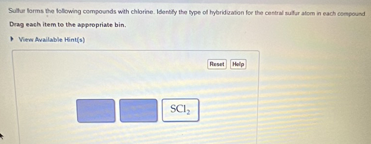 Sulfur Forms the Following Compounds with Chlorine. Identify the Type ...