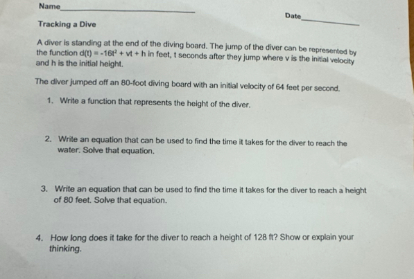 Tracking Dive Diver Is Standing the End of the Diving Board. The Jump ...