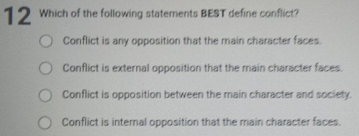 12 Which of the Following Statements BEST Define Conflict? Conflict Is ...