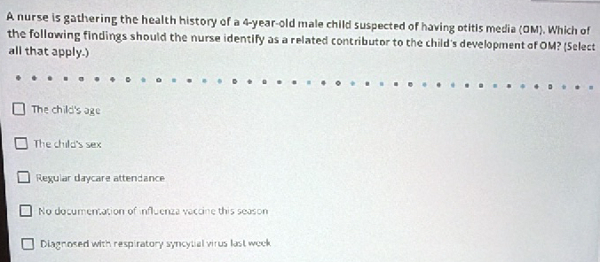 A Nurse Is Gathering the Health History of a 4-year-old Male Child ...