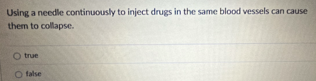 Using a Needle Continuously to Inject Drugs in the Same Blood Vessels ...