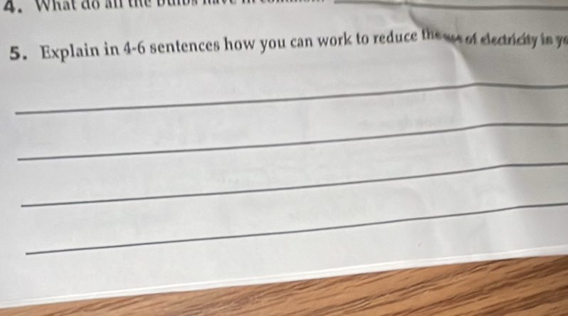 5. Explain in 4-6 Sentences How You Can Work to Reduce Theses of ...