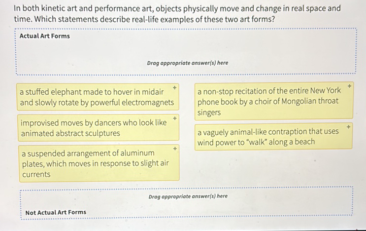 Not Actual Art Forms In Kinetic Art Performance Art, Objects Physically ...