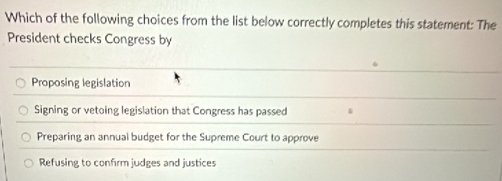 Which of the Following Choices from the List Correctly Completes This ...